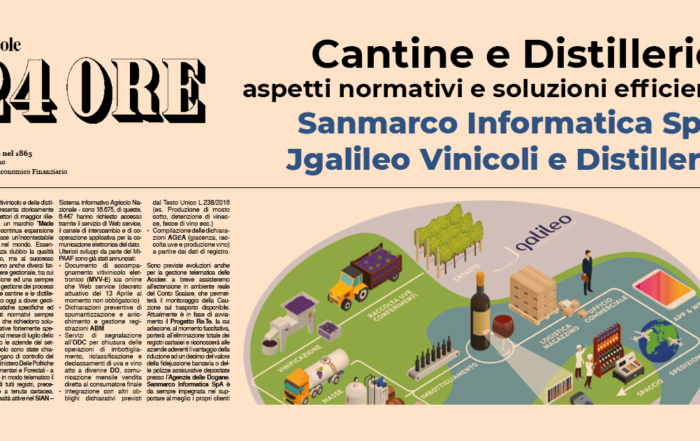 Sanmarco Informatica SpA: Jgalileo Vinicoli e Distillerie